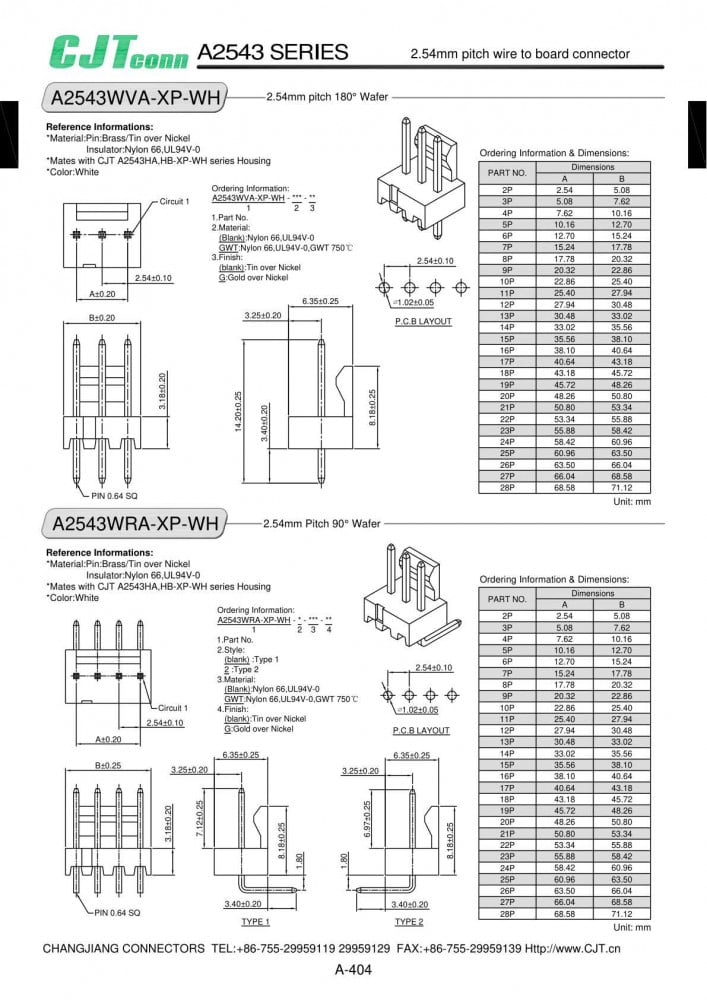 CJT A2543 series datasheet page 6