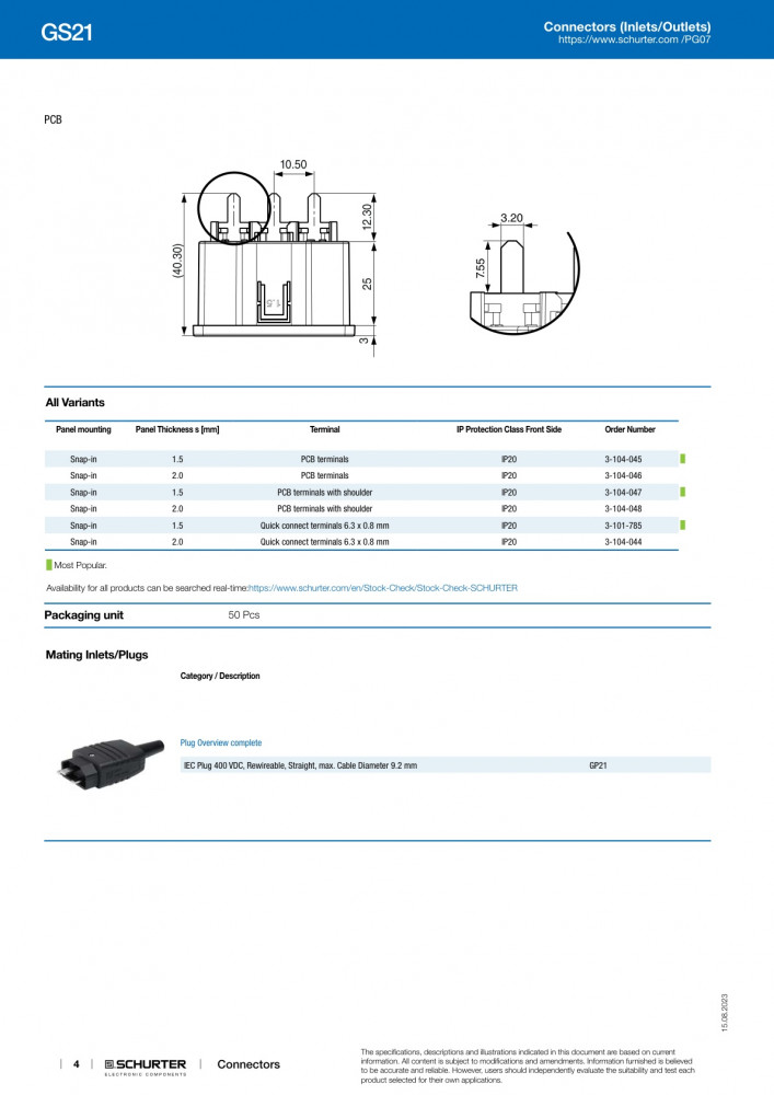 GS21 technical document page 4