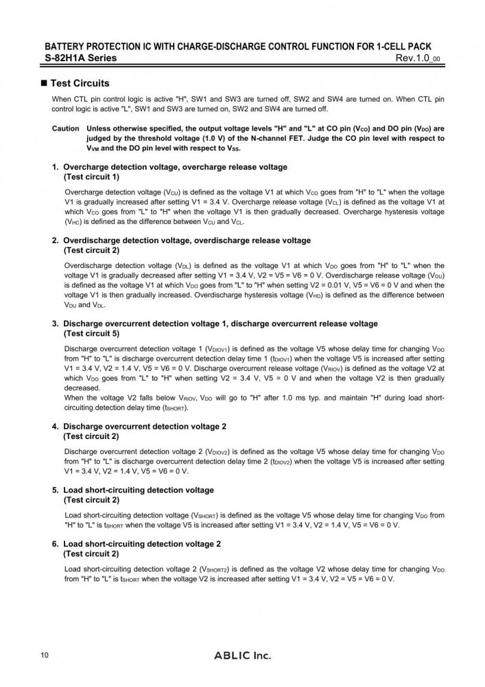 ABLIC S-82H1A datasheet page 10