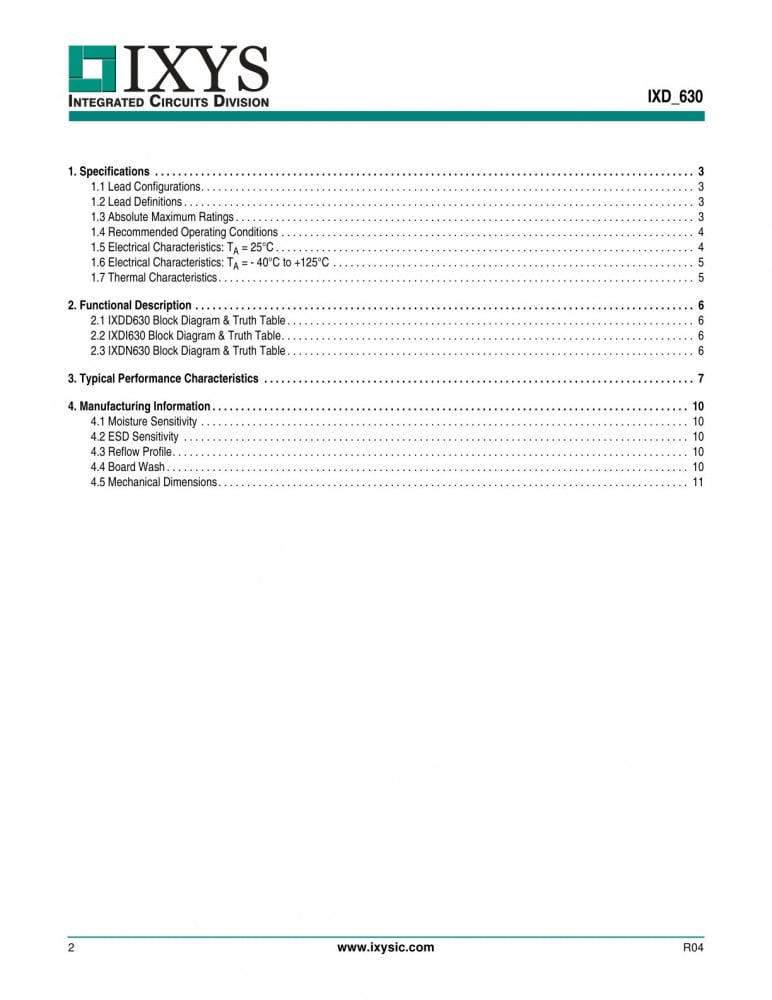 IXDD630CI datasheet page 2