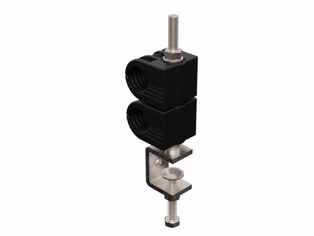 Single Side, 2-Hole, Feeder Clamp for 5/8