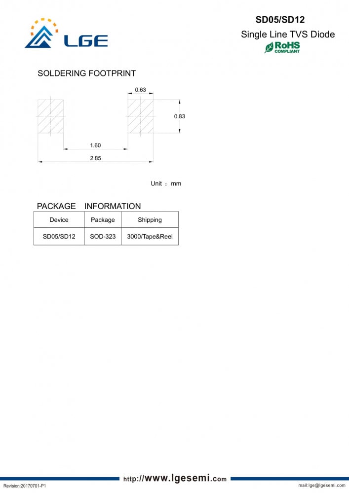 LGE SD05 datasheet page 4