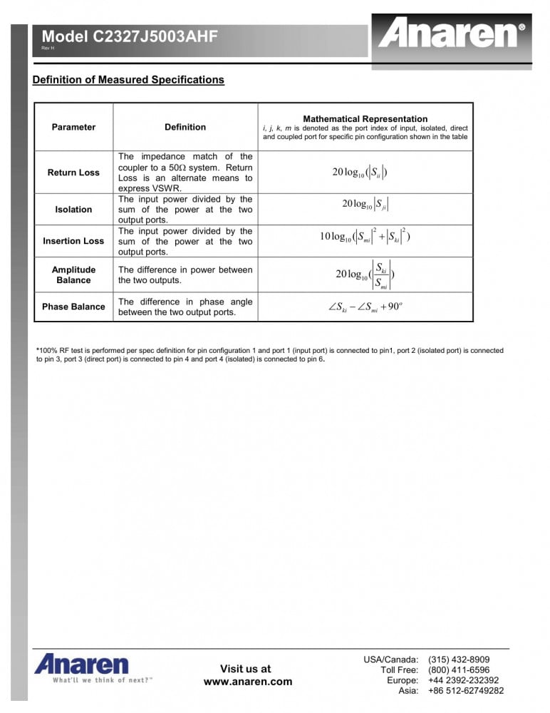 C2327J5003AHF datasheet page 4