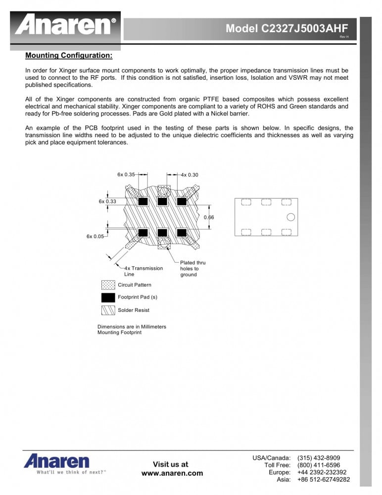 C2327J5003AHF datasheet page 5
