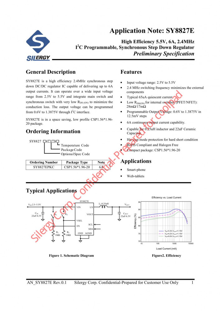 SY8827EPKC datasheet page 1