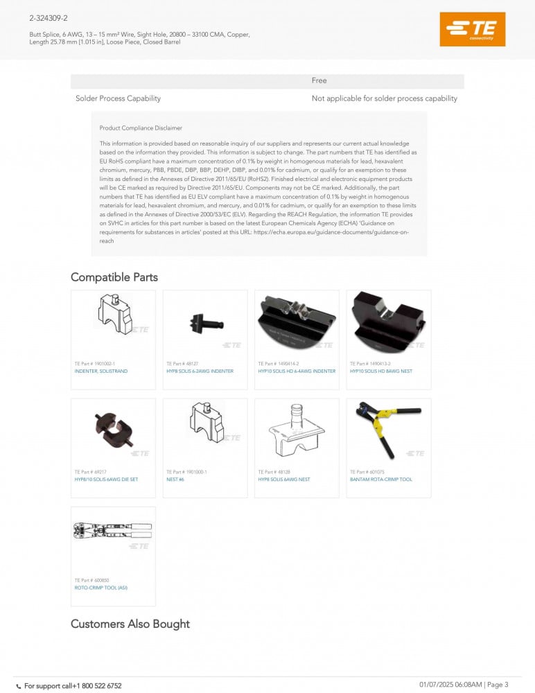 TE Connectivity 2-324309-2 technical document page 3