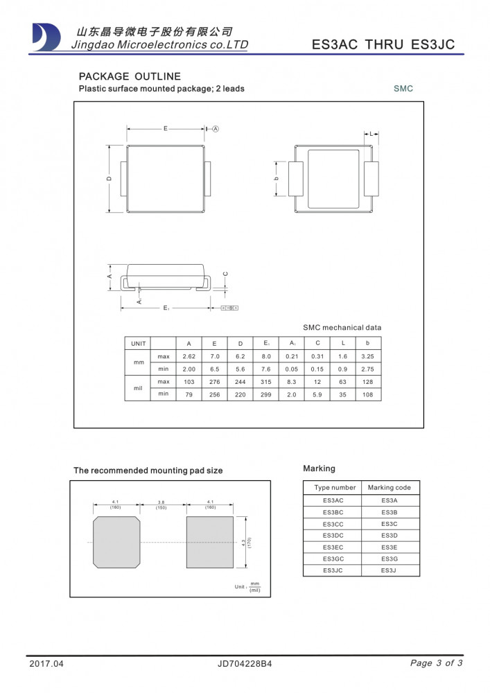ES3AC datasheet page 3