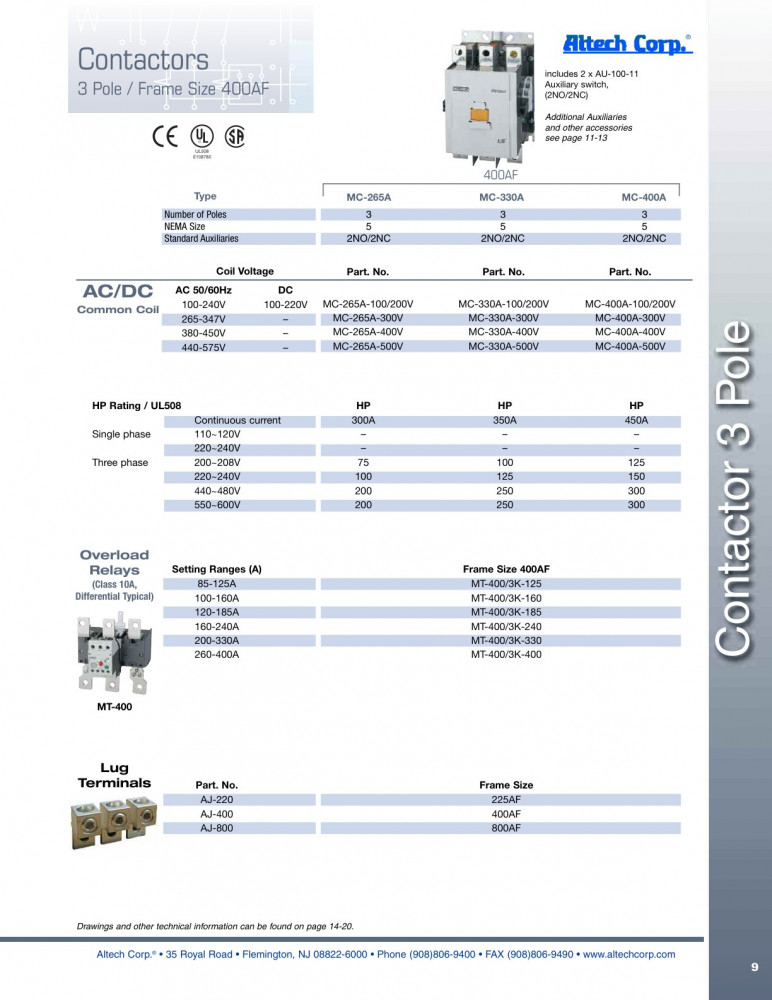 Altech technical document page 9