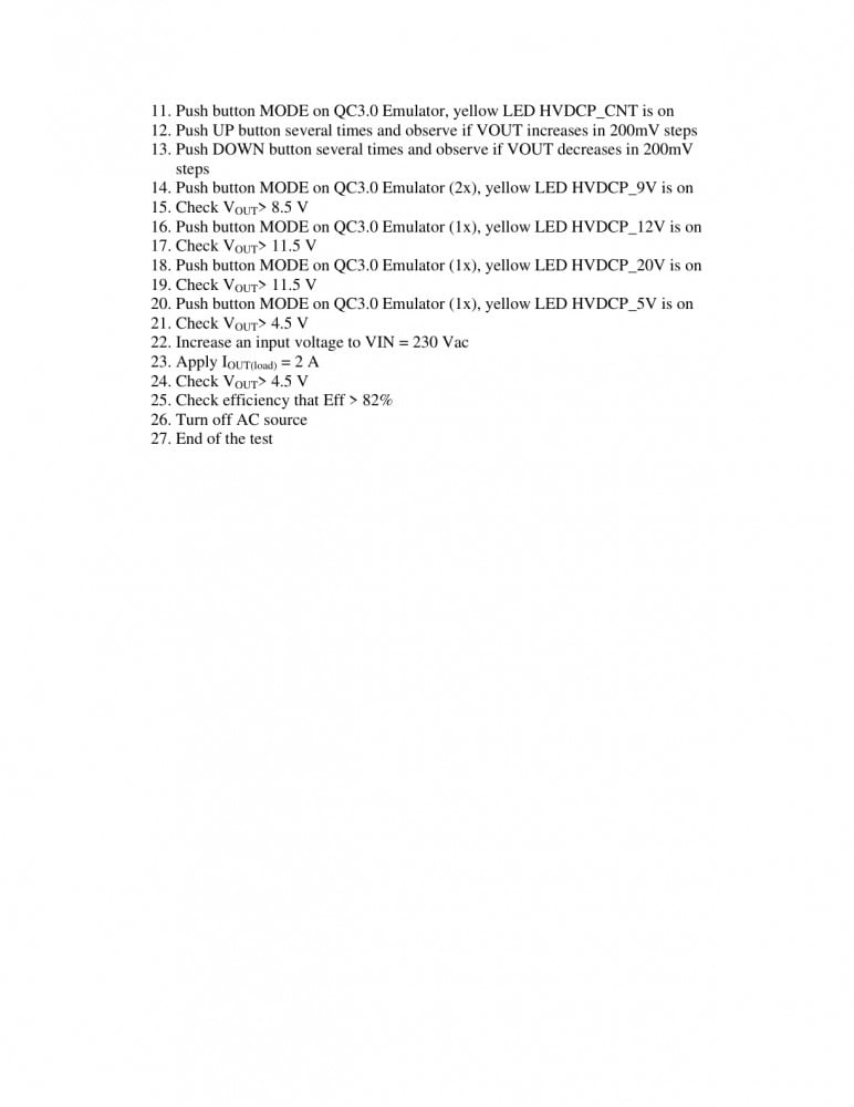 NCP4371QC30GEVB test procedure page 2