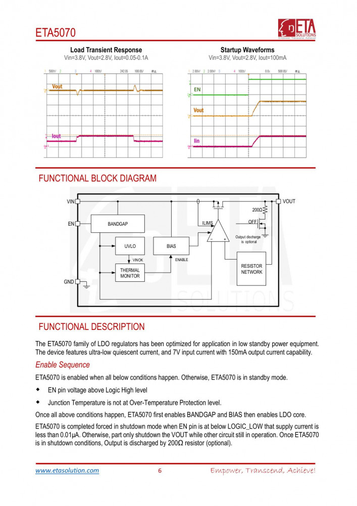 ETA5070 datasheet page 6
