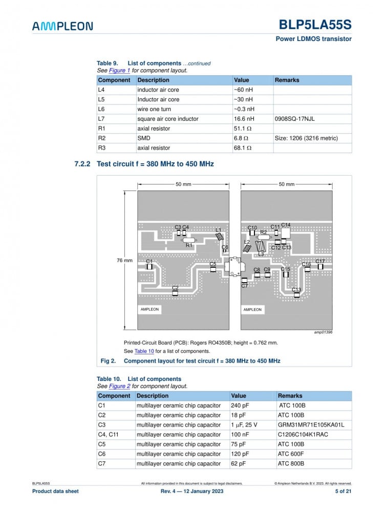 BLP5LA55SXY datasheet page 5