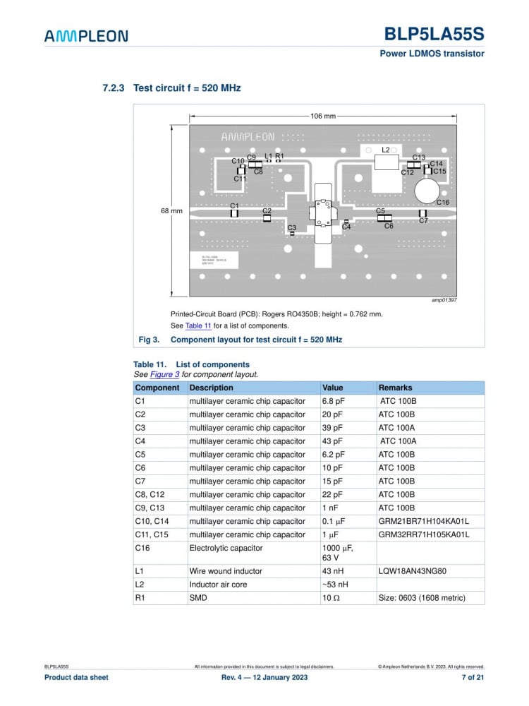 BLP5LA55SXY datasheet page 7
