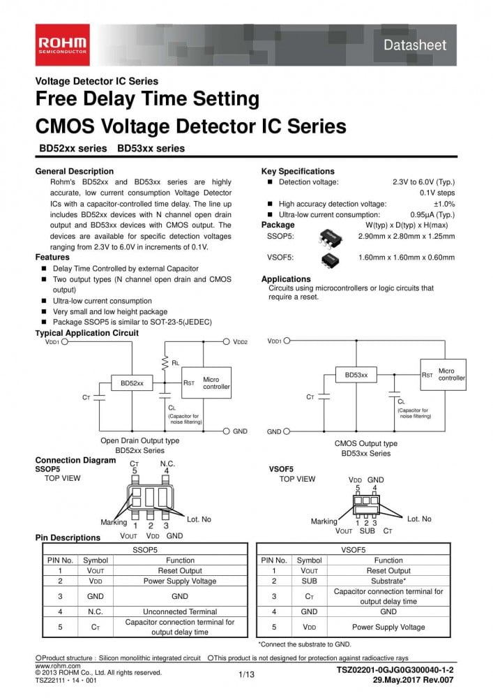 BD5245G-TR datasheet page 1