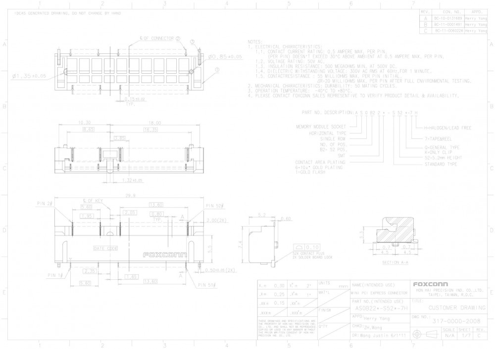 ASOB226-S52Q-7H drawing page 1