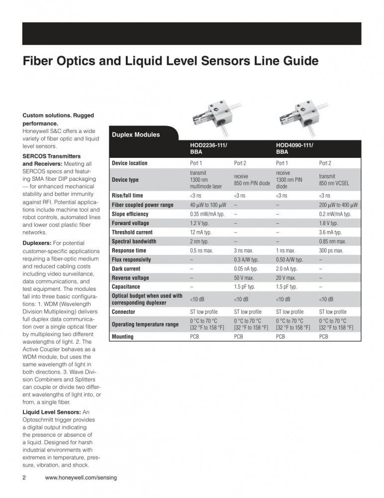 Honeywell document page 2