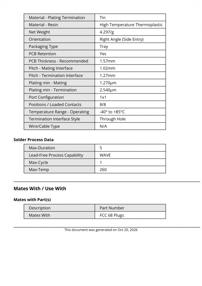 MOLEX 432028927 technical document page 3