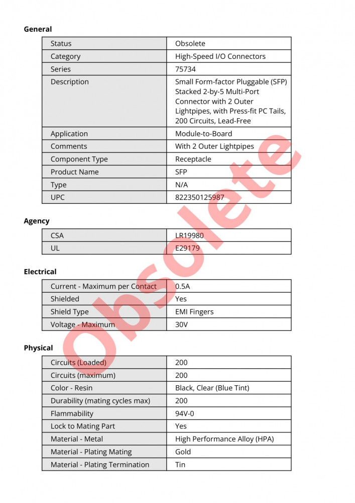 MOLEX 757345003 technical document image 2