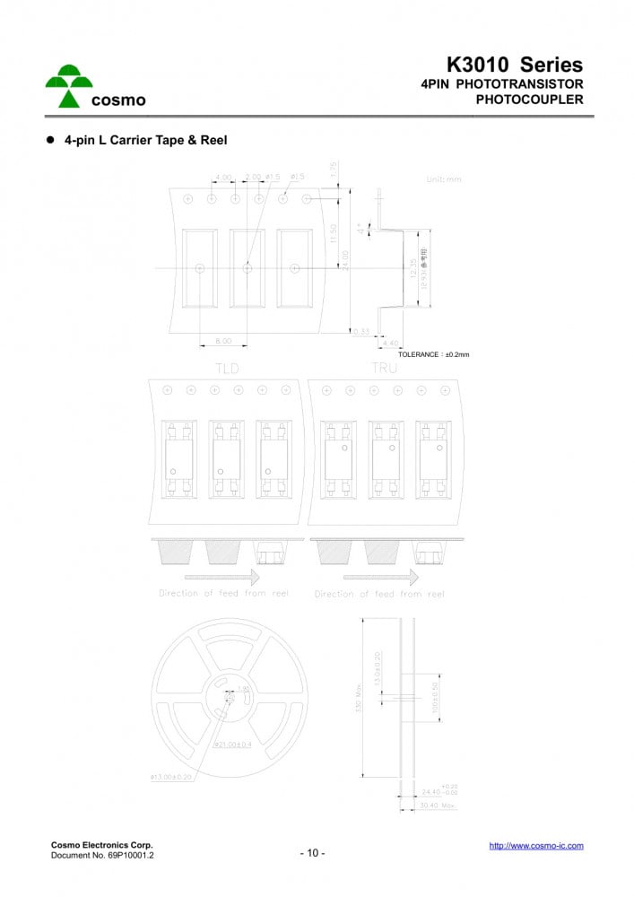 Cosmo K3010 datasheet page 10