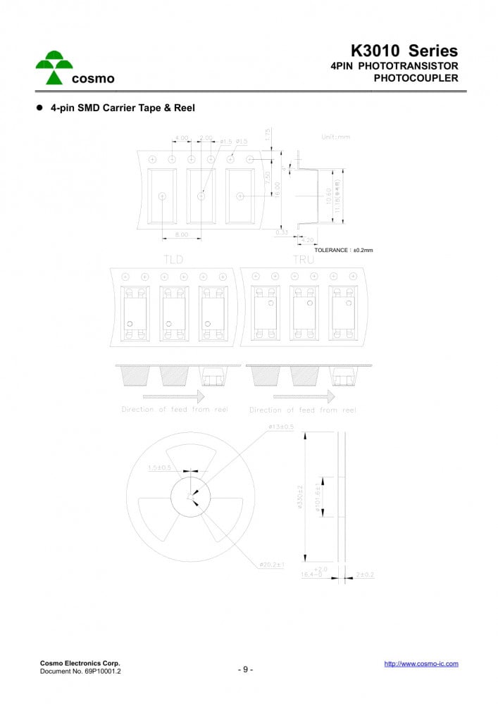 Cosmo K3010 datasheet page 9