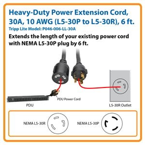 EATON P046-006-LL Power Line Cable and Extension Cord Assembly for sale