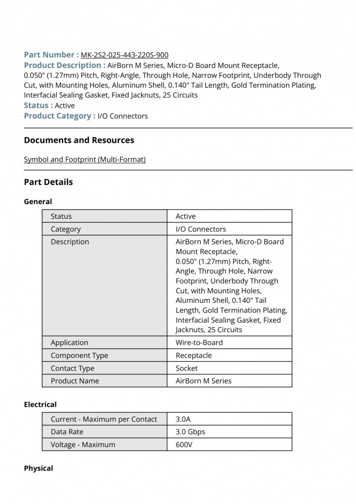 Product document page 1