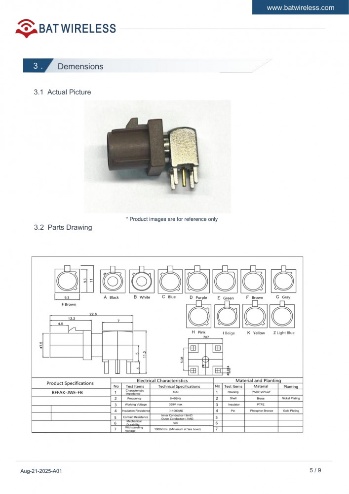 BWFAK-JWE-FB datasheet page 5