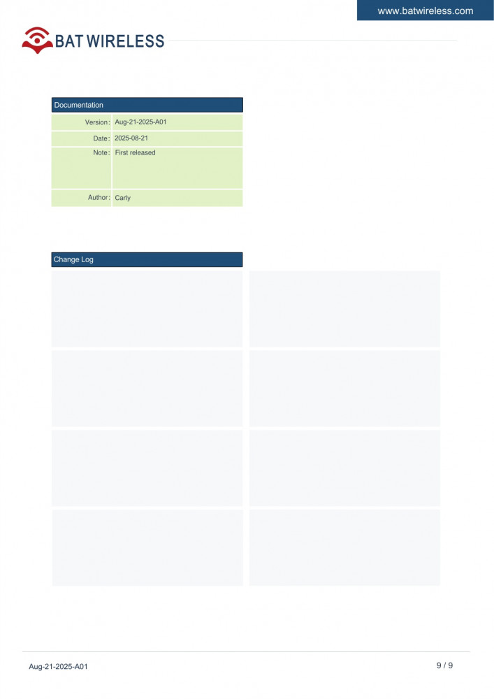 BWFAK-JWE-FB datasheet page 9