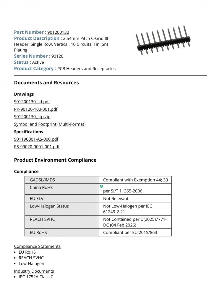 901200130 technical document preview, page 1