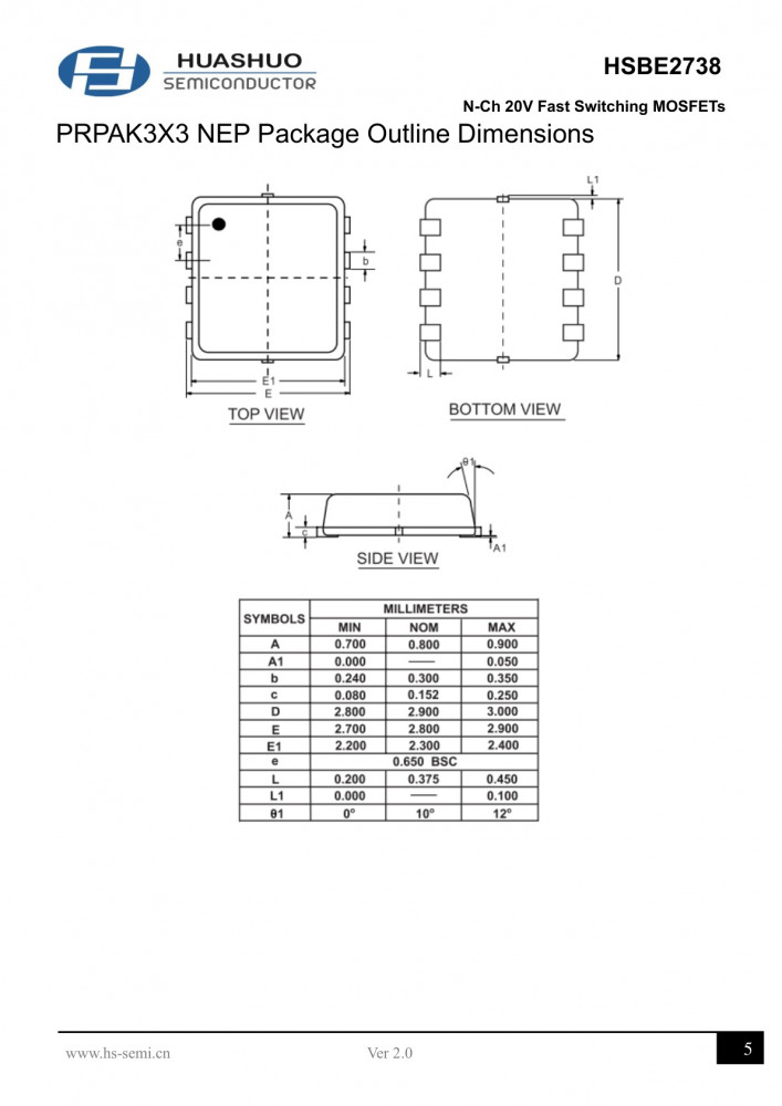 HSBE2738 technical document page 5