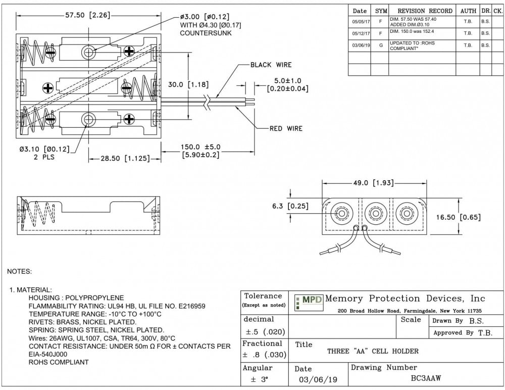 MPD BC3AAW technical drawing