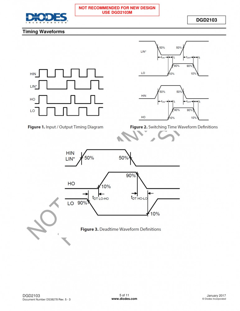 DGD2103 datasheet page 5