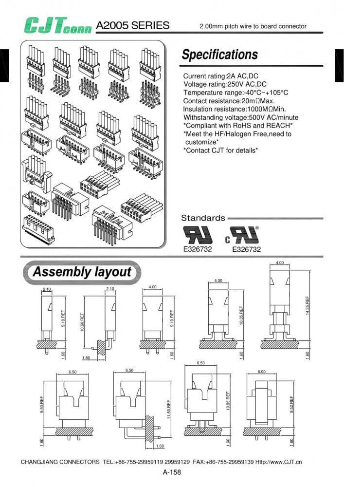 CJT A2005H-2x4P document page 1