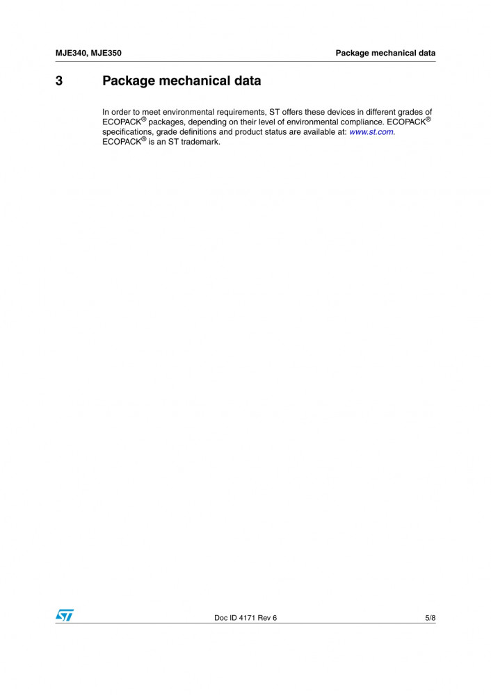 MJE350 datasheet page 5