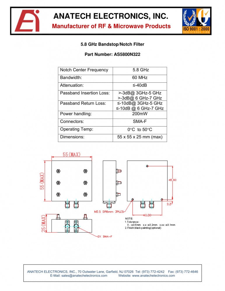 AS5800N322 technical document page 1