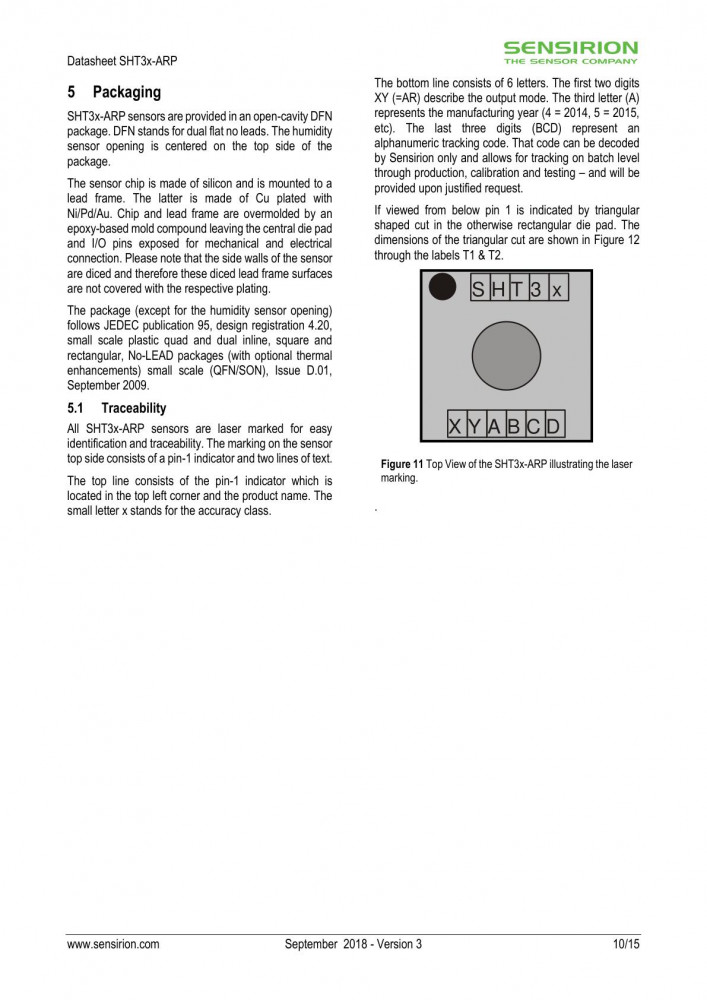 SHT31-ARP datasheet page 10