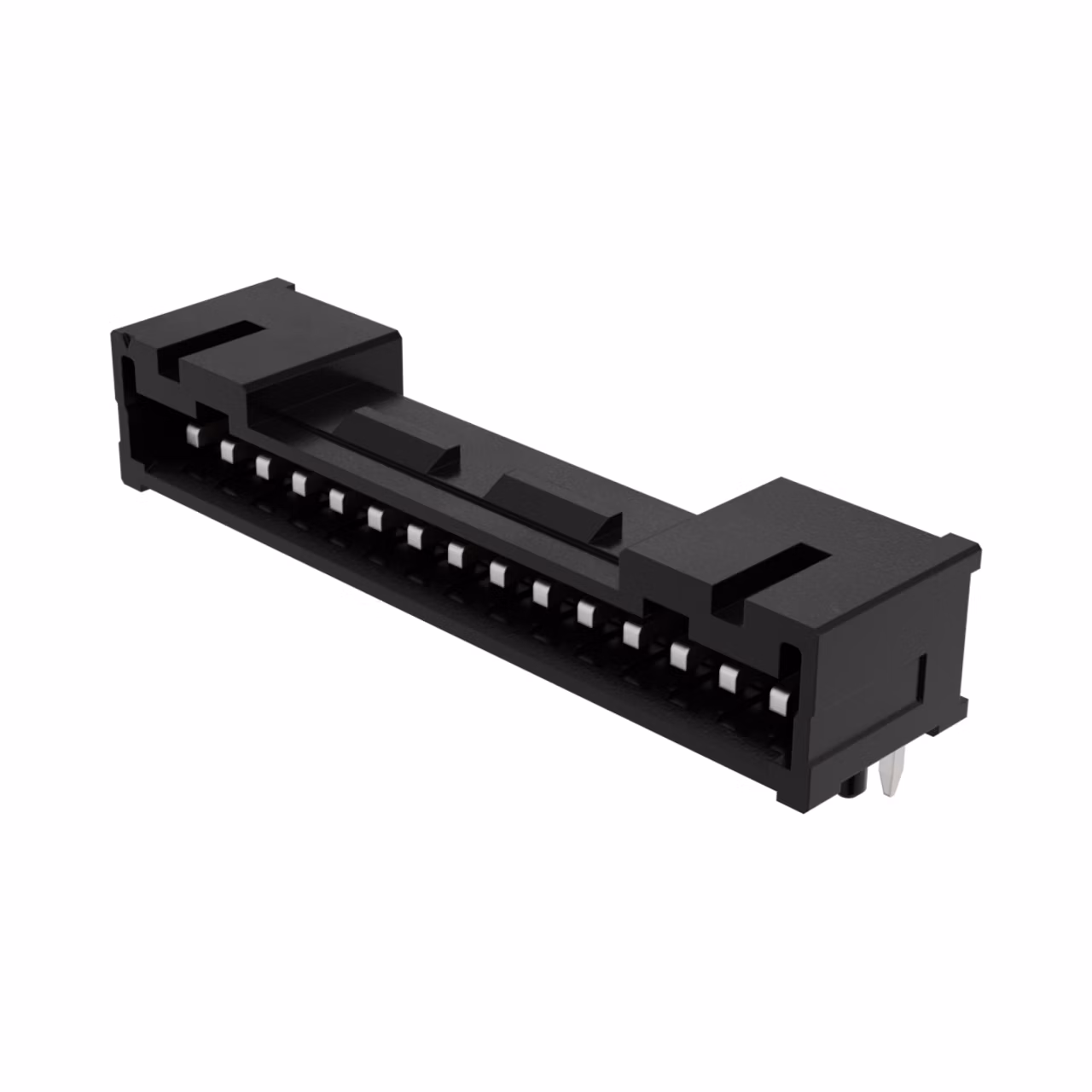 1.25mm Pitch, Micro-Lock Plus PCB Header, Single Row, Right-Angle, Through Hole, Tin-Bismuth Plating, Positive Lock, 15 Circuits, Black for sale