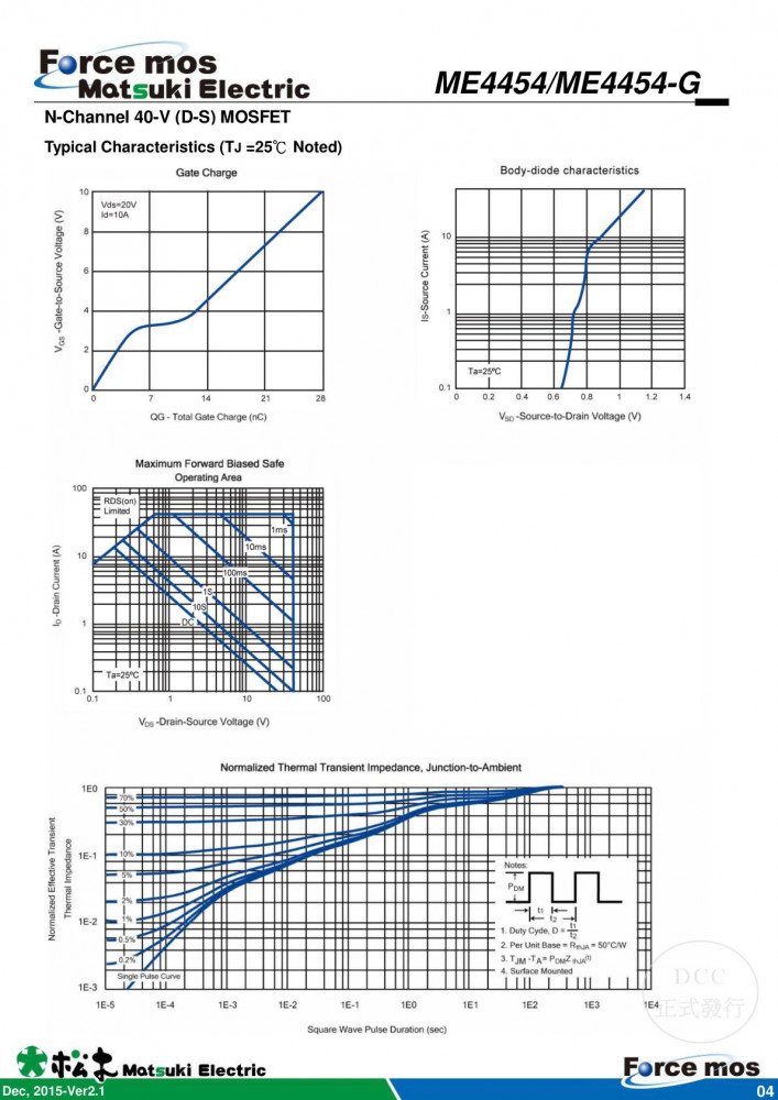ME4454-G datasheet page 4