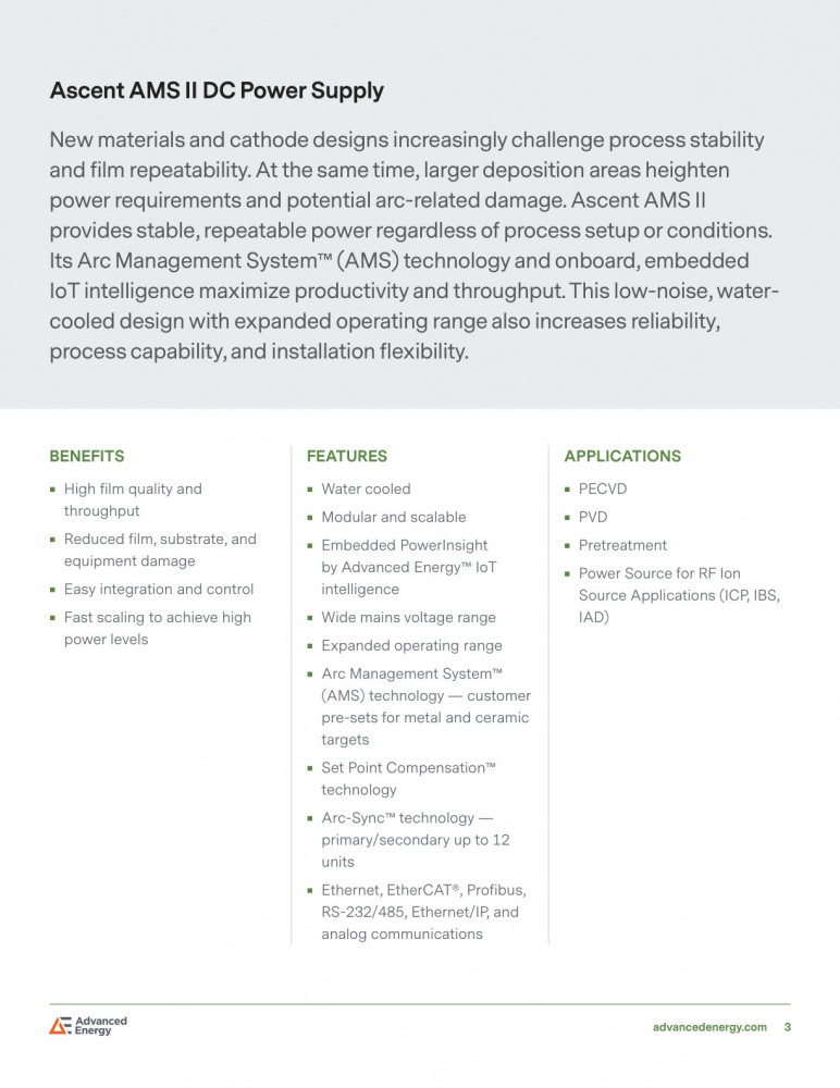 Ascent AMS II document page 3
