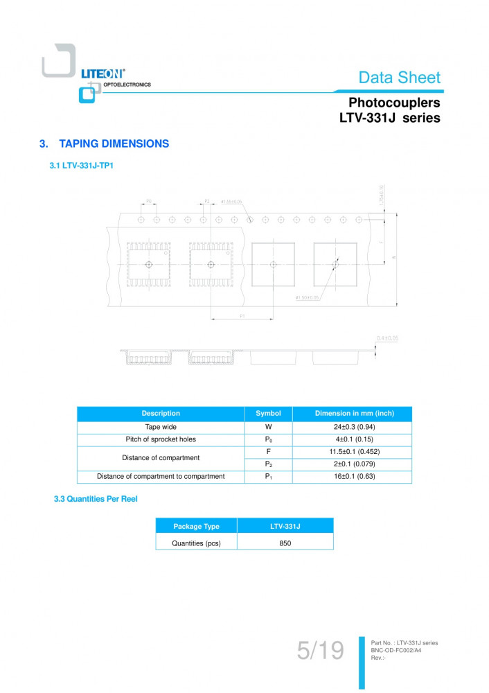 LTV-331J-TP1 datasheet page 6