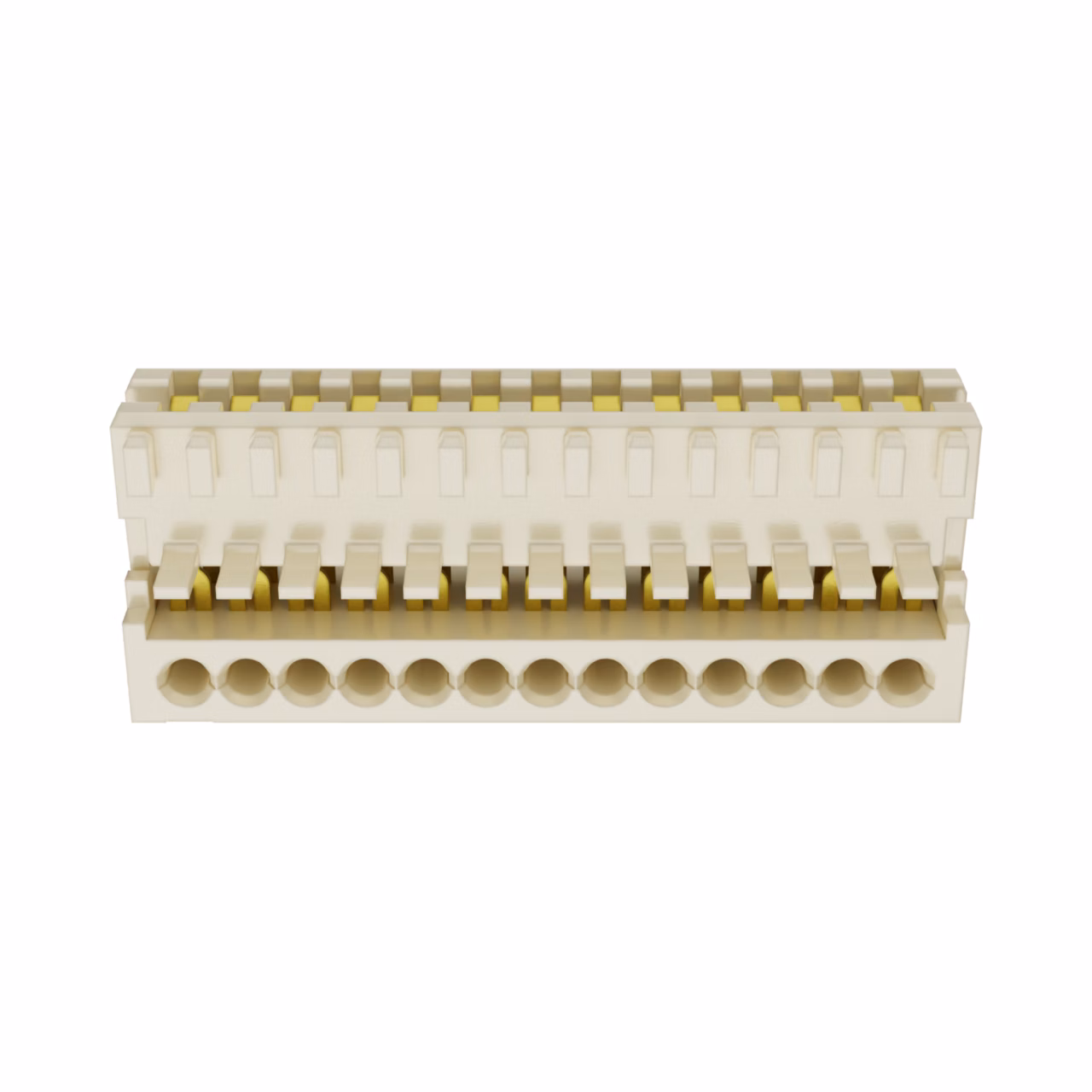 Appli-Mate RAST 2.5 Connector, 2.50mm Pitch, Female, 13 Circuits, Open Endwalls, Gold Plating for sale