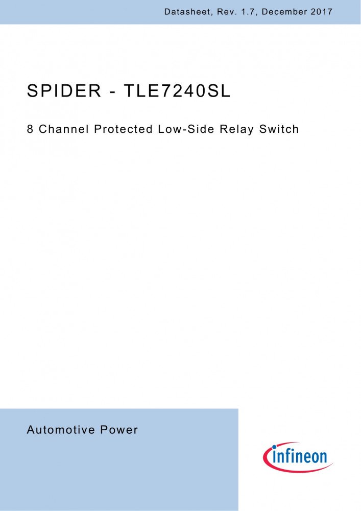 TLE7240SL datasheet page 1