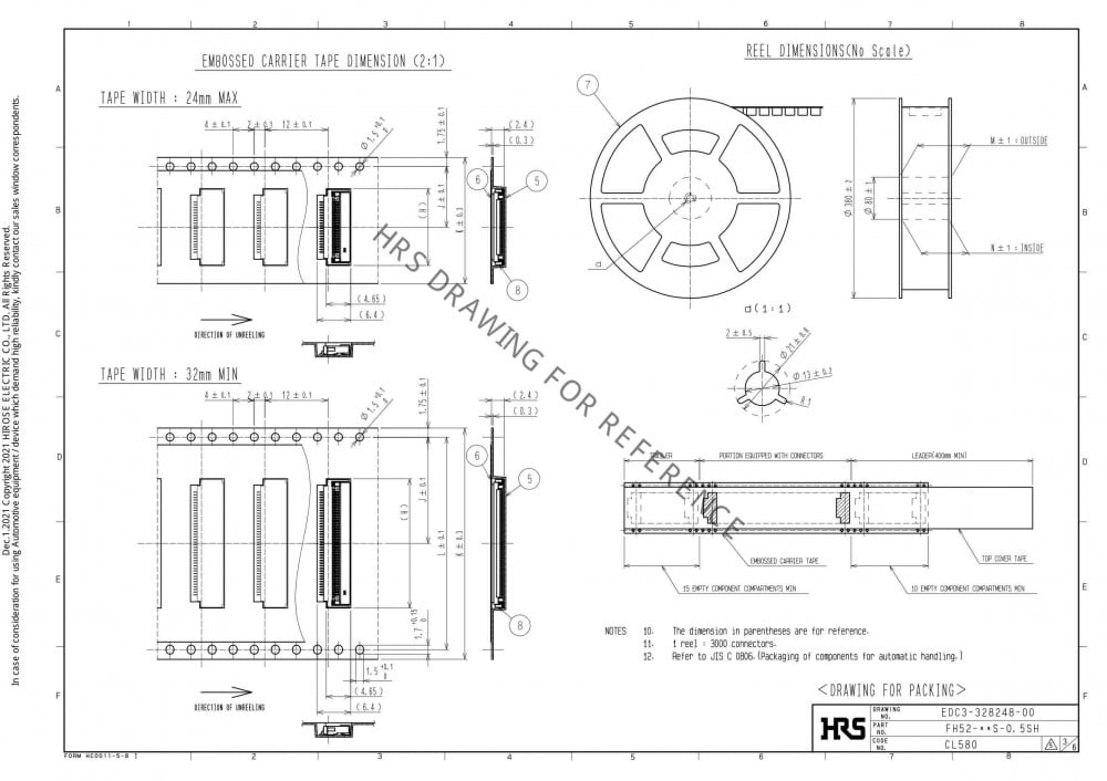 HRS FH52 series dimensions page 3