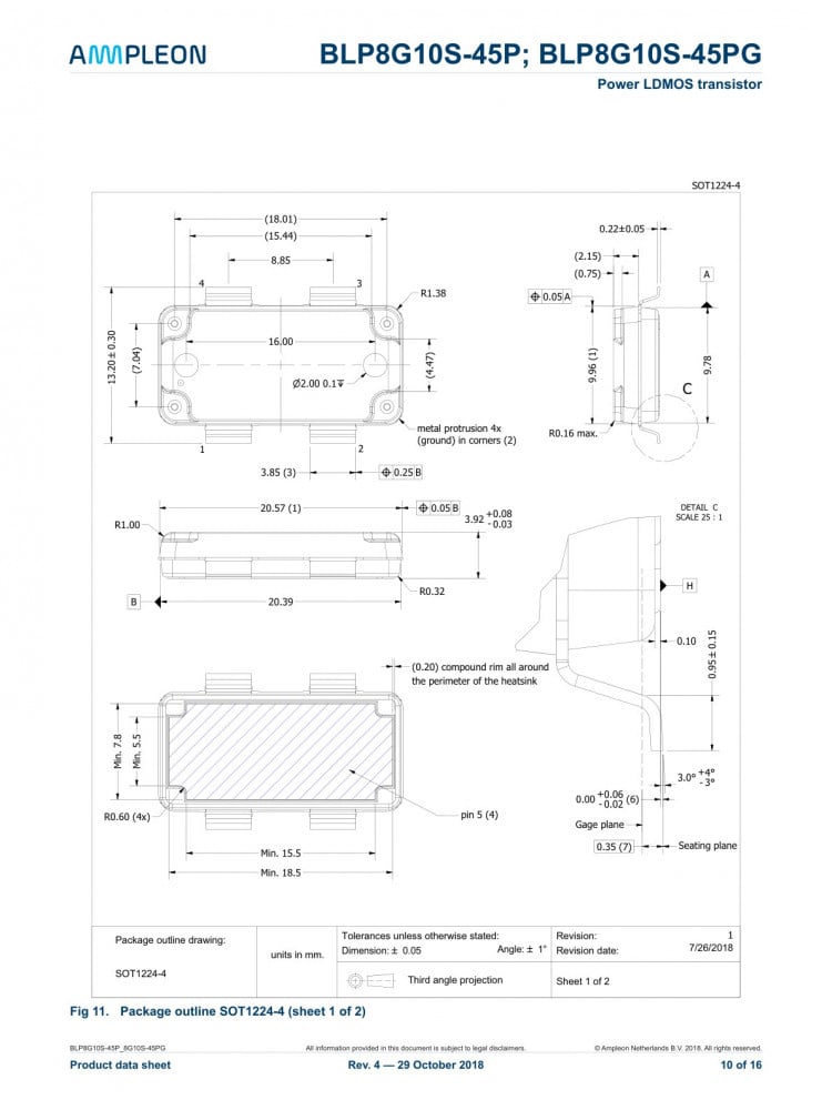 Datasheet page 10
