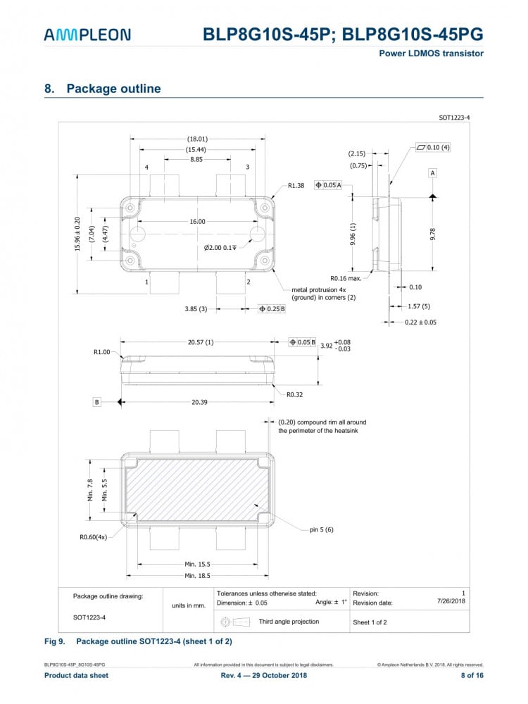 Datasheet page 8