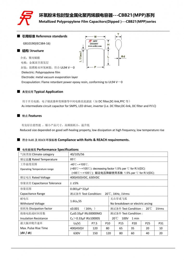 SRD datasheet page 1