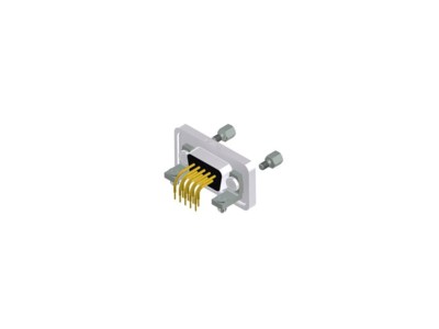 IP67 D-SUB Solid Body • 9-pos. • Socket • Solder pin angled .590