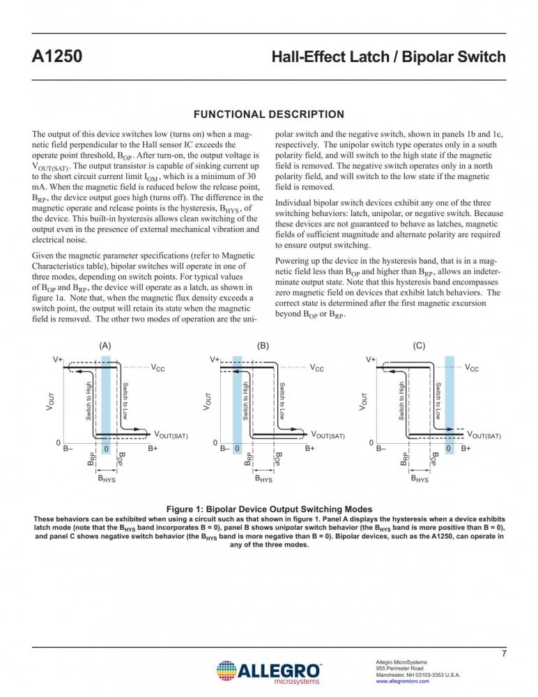 A1250 datasheet page 7