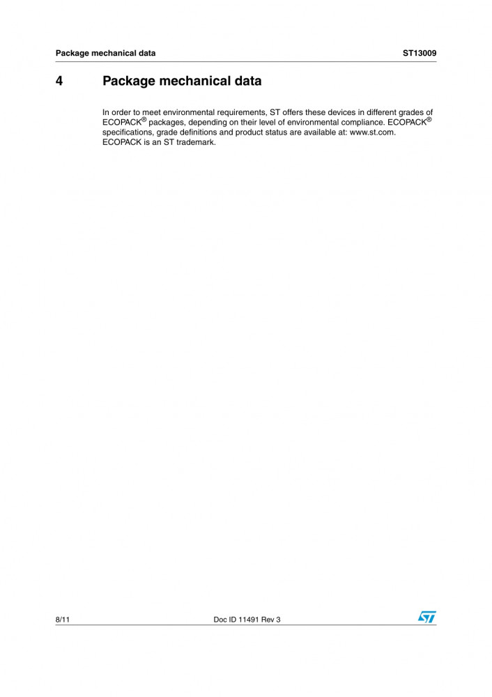 ST13009 datasheet page 8