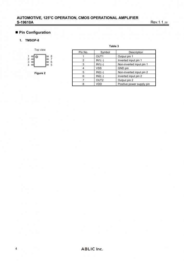 S-19610A datasheet page 4