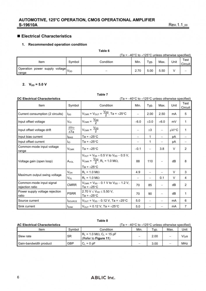 S-19610A datasheet page 6